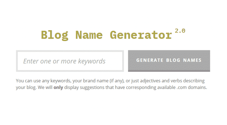 BLOG NAME GENERATOR! 18 Brilliant Tools To Use Today (2024)